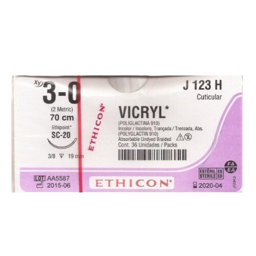 VICRYL 3-0, SC-20 - SOLUCIONES Y MATERIAL QUIRURGICO S.A. DE C.V.
