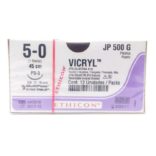 VICRYL 5-0, PS-3 - SOLUCIONES Y MATERIAL QUIRURGICO S.A. DE C.V.