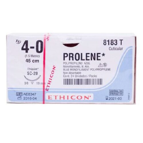 PROLENE 4-0, SC-20 - SOLUCIONES Y MATERIAL QUIRURGICO S.A. DE C.V.