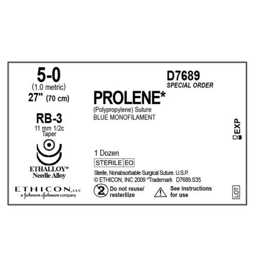 PROLENE 5-0, RB-3 - SOLUCIONES Y MATERIAL QUIRURGICO S.A. DE C.V.