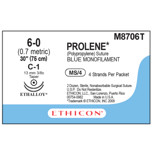 PROLENE 6-0, C-1 - SOLUCIONES Y MATERIAL QUIRURGICO S.A. DE C.V.