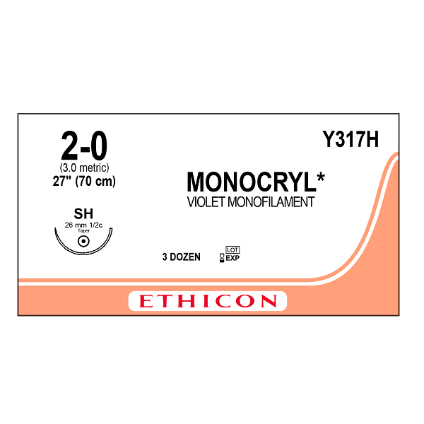 MONOCRYL 2-0, SH - SOLUCIONES Y MATERIAL QUIRURGICO S.A. DE C.V.