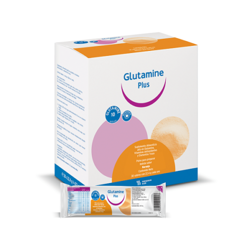 Glutamine Plus Naranja - SOLUCIONES Y MATERIAL QUIRURGICO S.A. DE C.V.